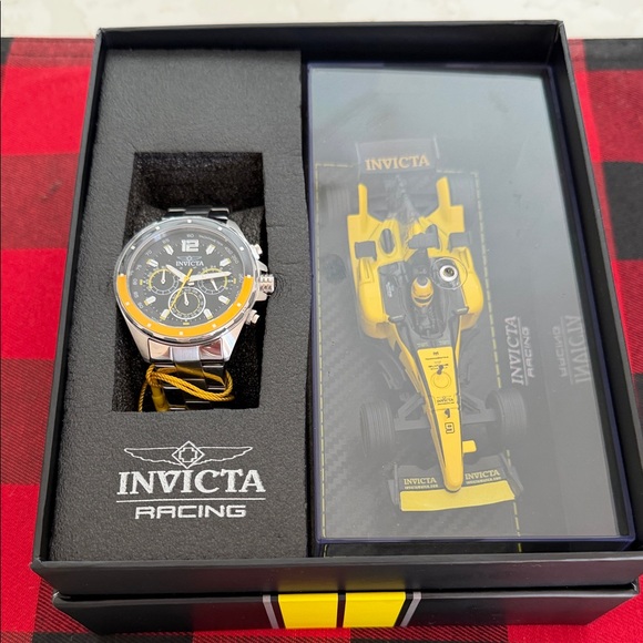 Invicta | Accessories | Invicta Racing Watch With Yellow And Black ...